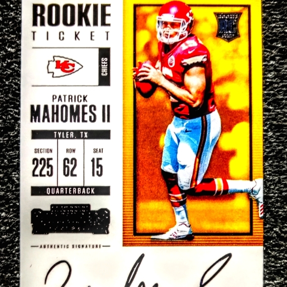 Toys | 217 Patrick Mahomes Autograph Rookie Ticket Card Custom Card ...